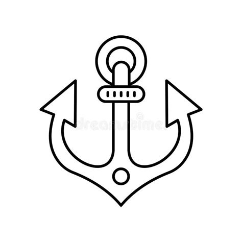 Anchor Outline Vector Icon That Can Easily Edit Or Modify Stock Vector Illustration Of Vector