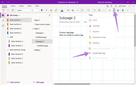 A Complete Guide To Using And Managing Tags In Microsoft OneNote