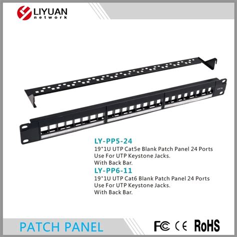 Cat6 Patch Panel 24 Port Ethernet Solution For Networking