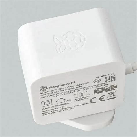 Official Raspberry Pi 5 Power Supply 51v 5a Eu Us Uk Plug 27w Usb C