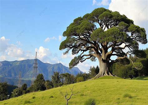 Big Tree Natural Scenery Background Natural Forest Green Tree
