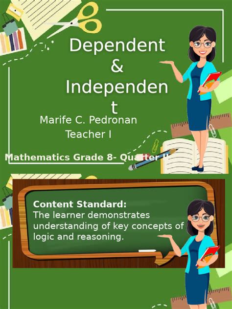 Dependent And Independent Variable Math 8 Pdf Variable Mathematics