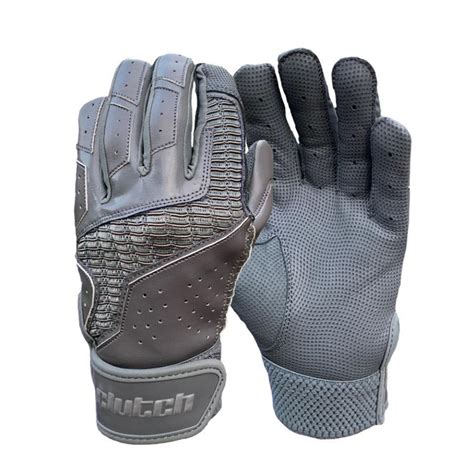 Pro Grey Batting Gloves Clutch Batting Gloves Clutch Sports Apparel