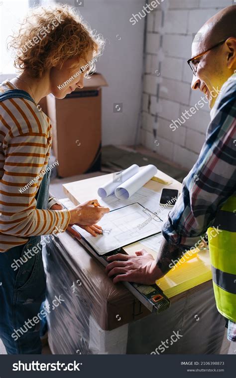 Friendly Opposite Sex Engineers Working On Stock Photo Shutterstock