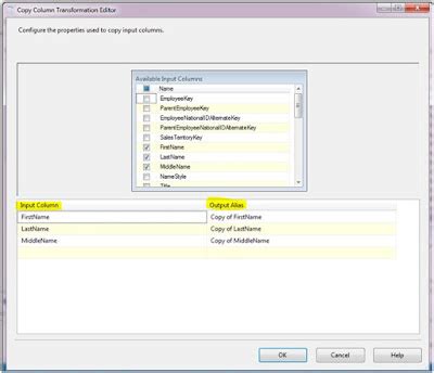 Microsoft Business Intelligence Difference Between Copy Column And Derive Column Transformation