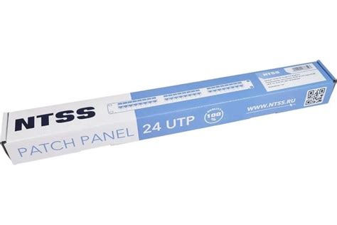 Патч панель Ntss 24 Utp порта Rj45 Cat 6 1u Dual Idc без органайзера Ntss Pp 1u 24 Utp Rj45