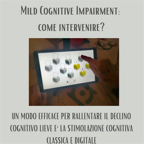 Mild Cognitive Impairment Mci O Deficit Cognitivo Lieve Diagnosi E