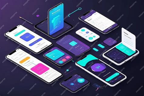Toolkituiux Scene Creator Mobile Application Design Smartphone Mockup Premium Ai Generated Image