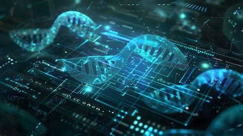Premium Photo Holographic Synergy Of Computational Biology And