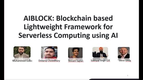 Aiblock Blockchain Based Lightweight Framework For Serverless