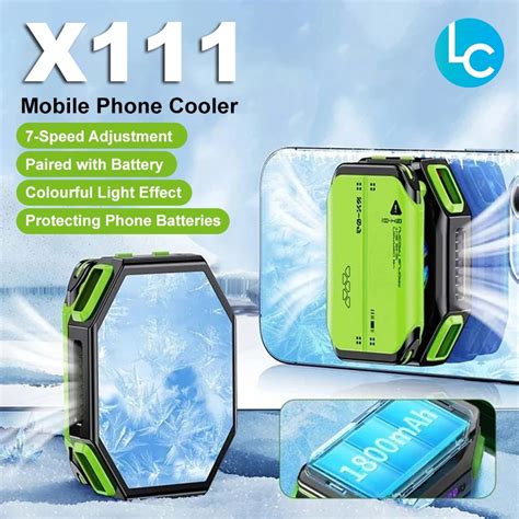 X111 Mobile Phone Magnetic Semiconductor Coolng Fan Radiator With 7