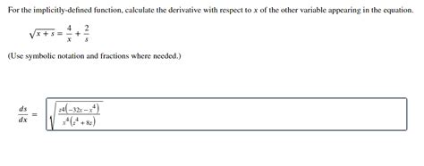 For The Implicitly Defined Function Calculate Studyx
