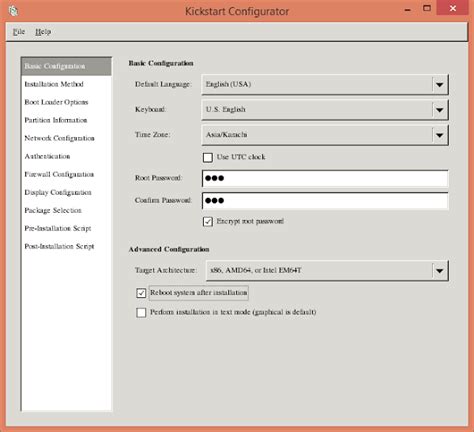 how to use pxe kickstart file to install linux centlinux