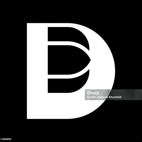 최소 Db 로고 고급스러운 배경에 Bd 편지의 아이콘입니다 Db 모노그램 이니셜을 기반으로 한 로고 아이디어 전문적인 다양한