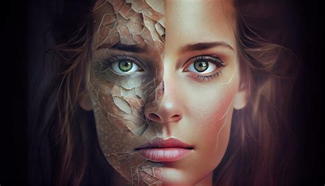 Premium Ai Image Womans Face With Defects Generate Ai