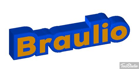 Bráulio Nome Desenhos De Logotipo Em  Animado