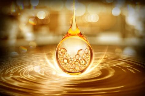 Premium Photo Gold Oil Serum