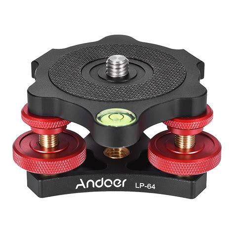 Tripod Leveling Base Tri Wheel Precision Leveler With Bubble Level 3 8