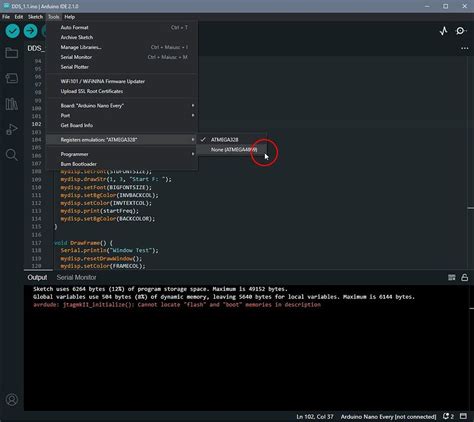Arduino Nano Every Uploading Message Warning 3rd Party Boards Arduino Forum