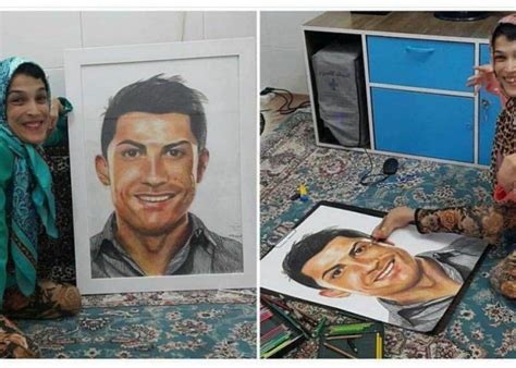 فیلم نقاشی عکس رونالدو