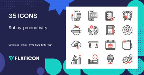 Rubby Productivity Icon Pack Color Lineal Color 35 Svg Icons