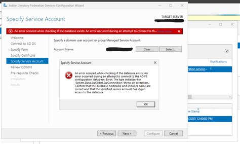 Adfs Adding Server To Existing Farm Systemdatasqlclientsqlconnection Threw An Exception