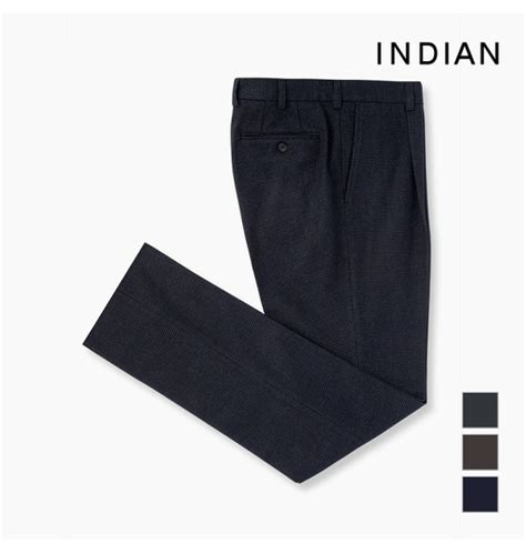 Indian 원턱 울혼방 하운드투스패턴 본딩팬츠mitdluwa101 티몬