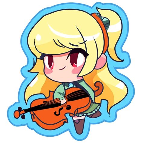 Chibi Kawaii Anime Girl Hand Drawn Flat Stylish Mascot Cartoon