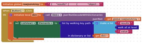 Improving Code For Looping Through Json Objects And Fetching Tag Values Mit App Inventor Help