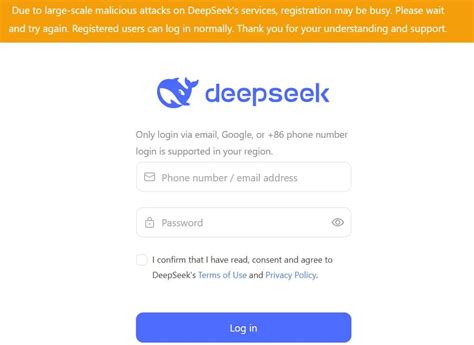 Deepseek Faces Large Scale Cyberattack Halts New User Registrations