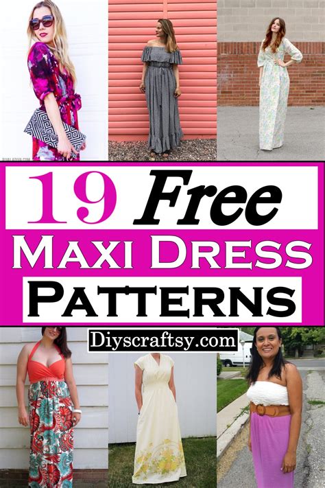 19 Free Maxi Dress Patterns For Summer Diyscraftsy