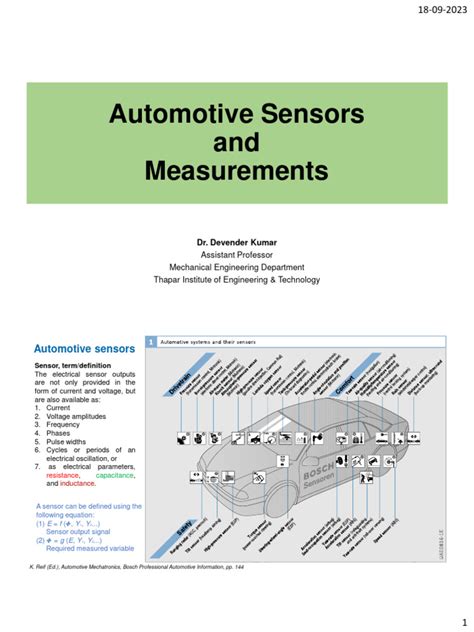 automotive sensors and measurements pdf sensor vehicles