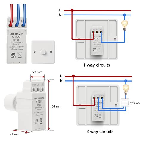 Buy Ctsc Led Dimmer Led Dimmer Module Dimmer Module 1 Gang 2 Way