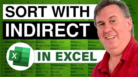 Excel Creating Dynamic Lists In Excel Using Data Validation And Indirect Functions Episode