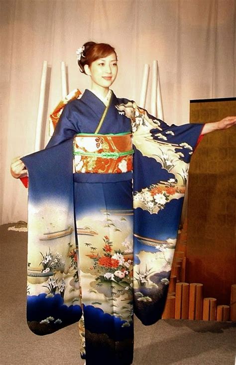 The Stylish Purple Elephant Kimonos Traditional Dress Of Japan