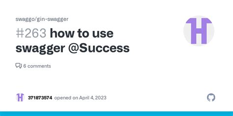 How To Use Swagger Success Issue Swaggo Gin Swagger GitHub