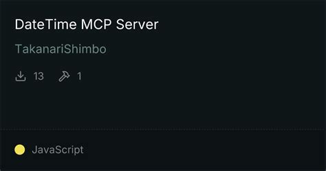 Datetime Mcp Server Glama