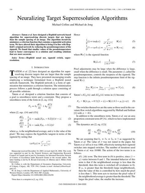 Pdf Neuralizing Target Superresolution Algorithms Dokumentips