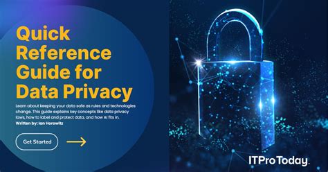 Itpro Today On Linkedin Data Privacy Quick Reference Guide