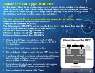 PRESENTATION MOSFET PPT