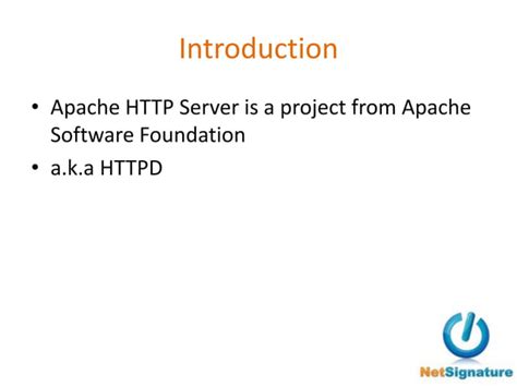 Apache HTTPd Server Presentation PDF