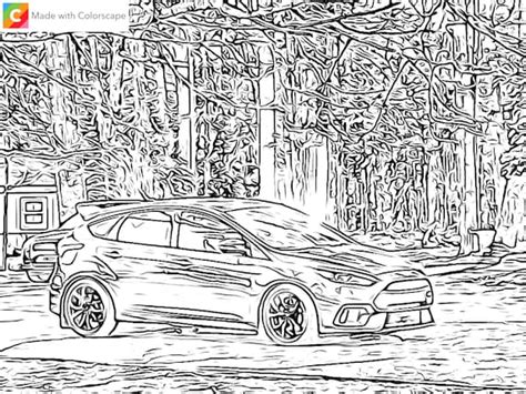 ford focus coloring pages