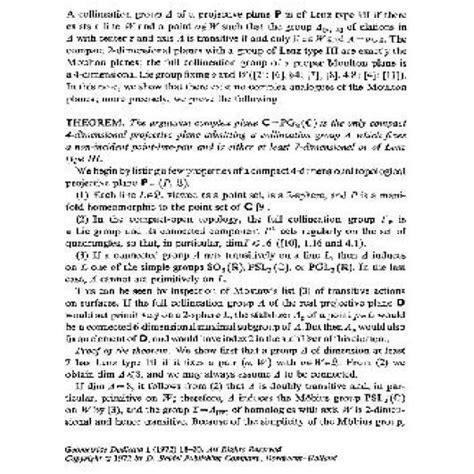 خرید و قیمت دانلود کتاب 4 Dimensional Projective Planes Of Lenz Type