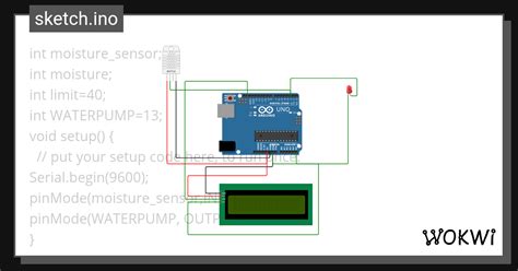 Plant Watering System Wokwi Esp32 Stm32 Arduino Simulator