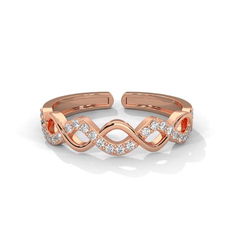 Wavely Openwork Diamond Ring Noveemi