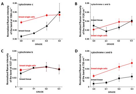 Raman Intensities Of Cytochrome C And Cytochrome B In Mitochondria Of Download Scientific