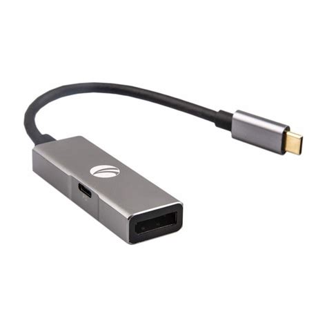 Адаптер Vcom Usb 3 1 Type C M Displayport F 4k 60hz Pd Charging Aluminum Shell Cu453