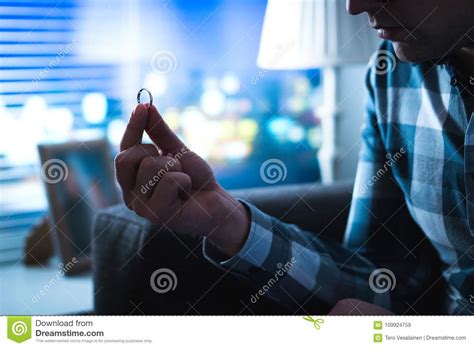 Divorce Relationship Problems Being Single Or Regret Concept Stock