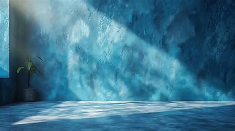 Abstract Bright Blue Background Premium AI Generated Image