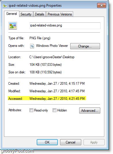 How To Enable Last Access Time Stamp For Files And Folder In Windows 7